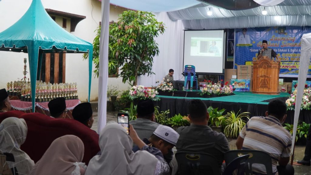 Plt Bupati Langkat Lauching Aplikasi Simendai Miliki Desa Ara Condong