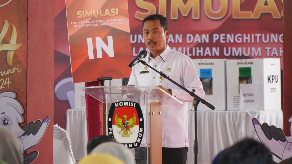 Pemkab Langkat mengikuti simulasi Pemungutan suara yang di gelar KPU ...