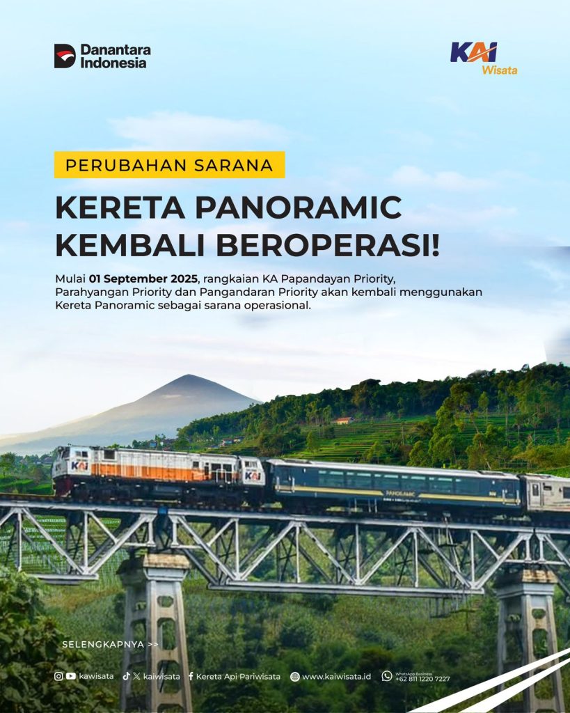 KAI WISATA KEMBALIKAN RANGKAIAN PERJALANAN KERETA PRIORITY, PARAHYANGAN ...
